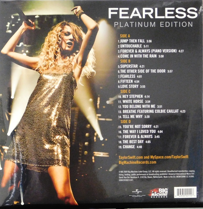 Taylor Swift Fearless Album Platinum Edition Taylor Swift Fearless Album Platinum Edition